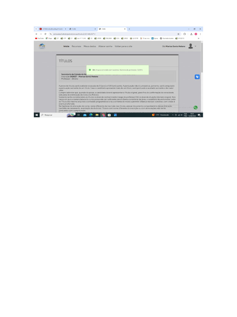 Envio Título SED | PDF