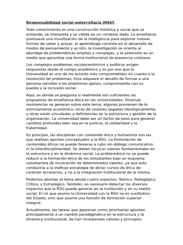 Responsabilidad Soci | PDF