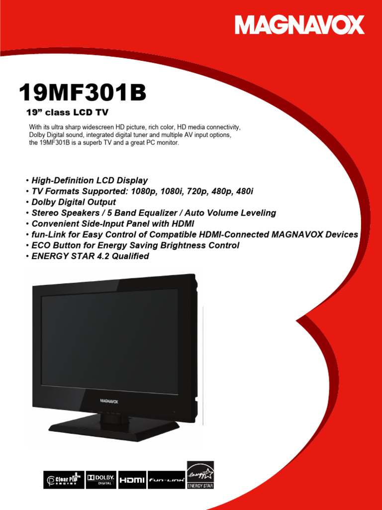 Magnavox 19MF301B - LE | PDF