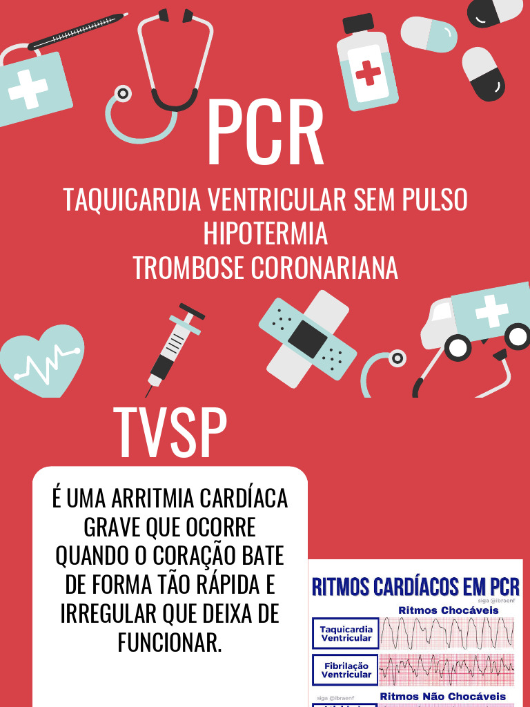 Taquicardia Ventricular Sem Pulso Hipotermia Trombose Coronariana | PDF