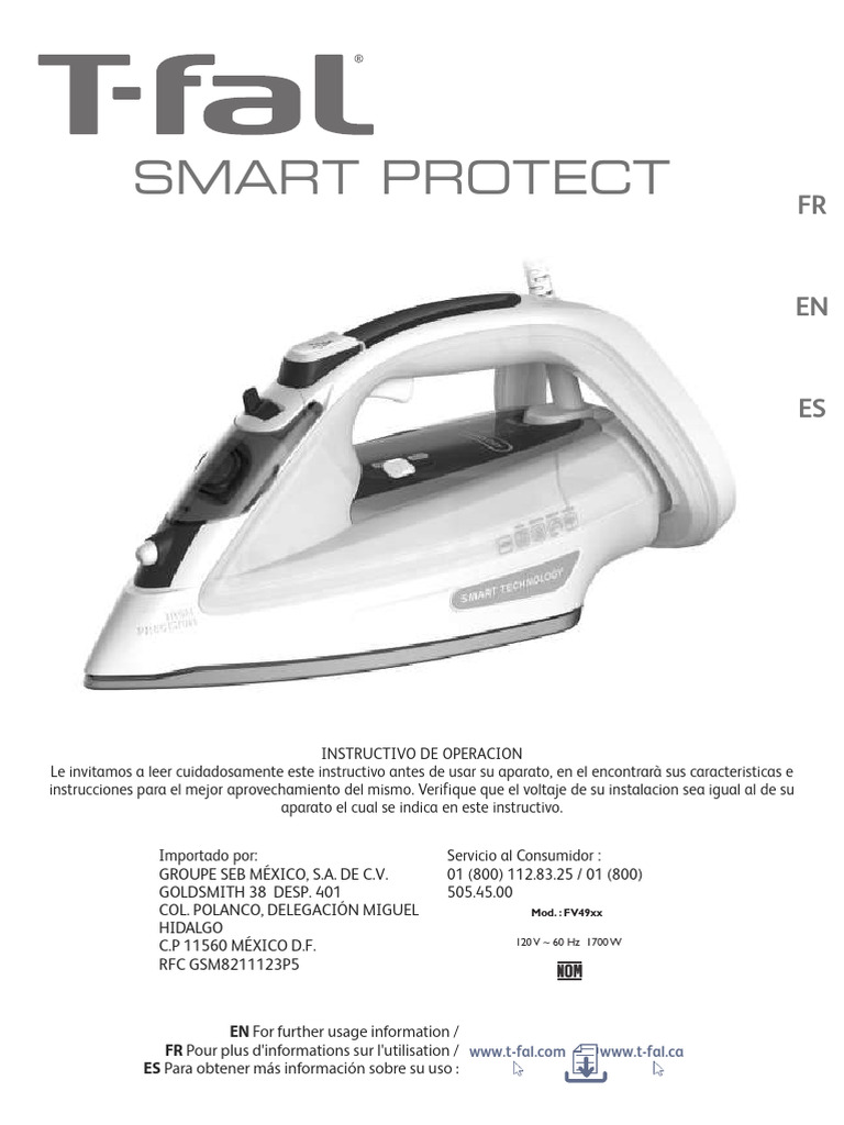 Manual Plancha T-Fal | PDF