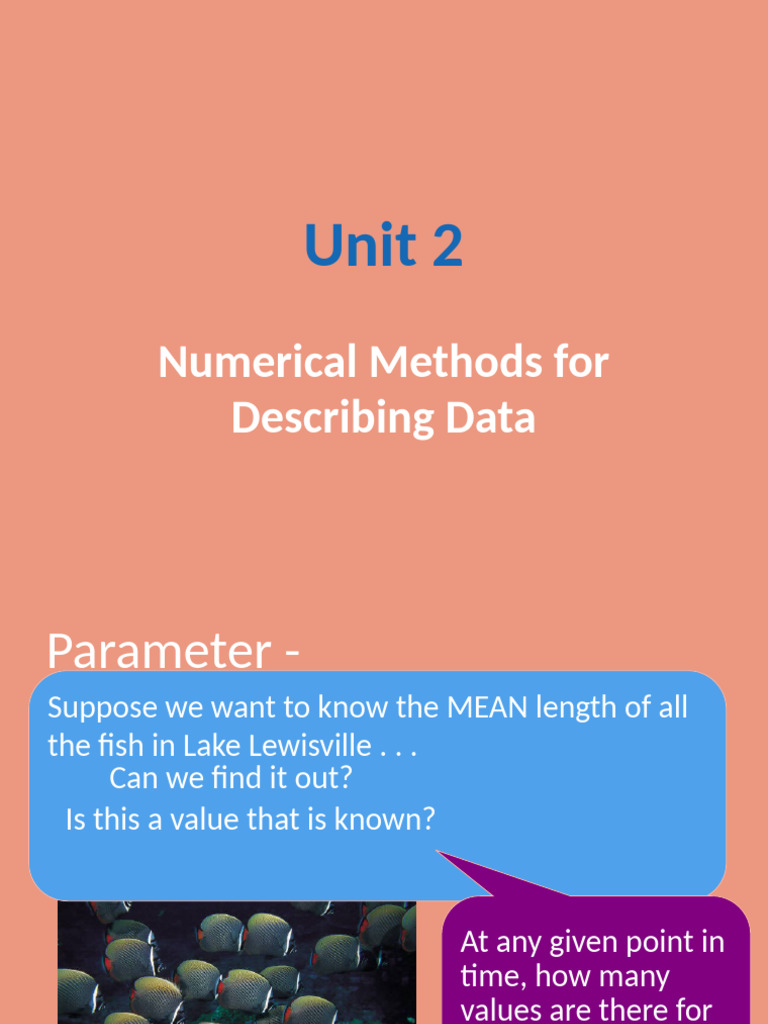 Unit 2 - Numerical Methods For Describing Data 2023 | PDF