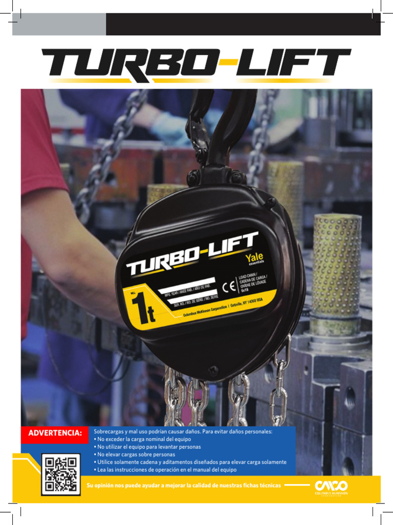 Ficha Tecnica Yale Turbo-Lift | PDF