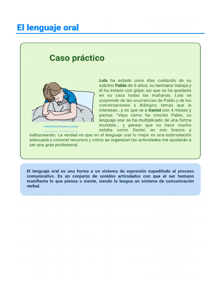 El Lenguaje Oral | PDF