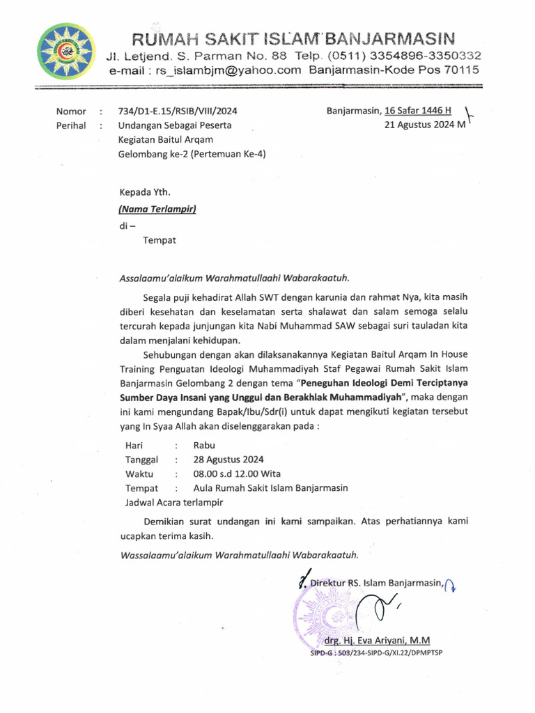 Undangan, Daftar Peserta & Jadwal BA GEL.2 (Pertemuan 4) | PDF