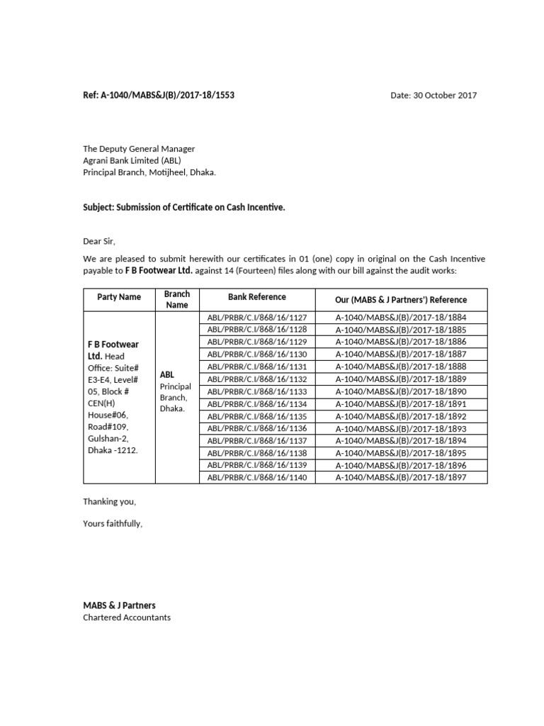 Forwading Letter (Tonmoy Saha) | PDF