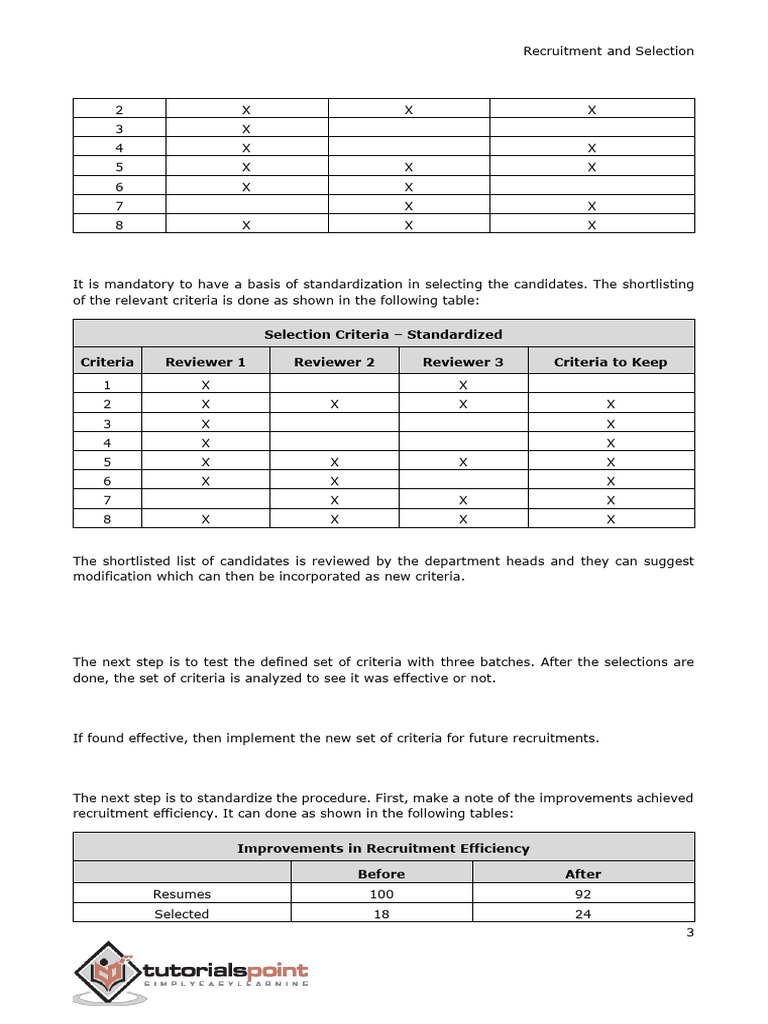 Recruitment And Selection Tutorial 6 Pdf