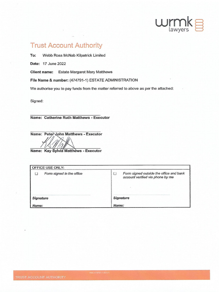 Trust Accounts Information | PDF