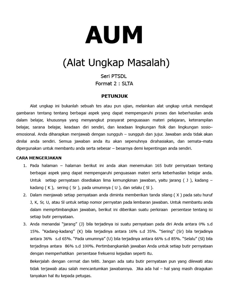 Aum PTSDL Slta | PDF