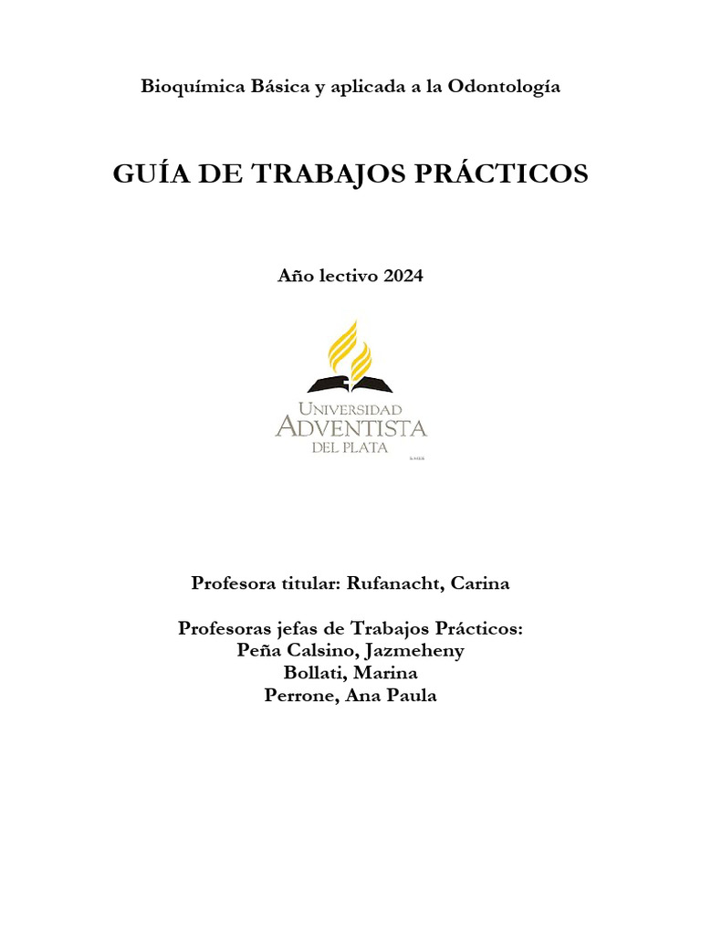 Guía TP2 Bioquímica HTA 2024 | PDF