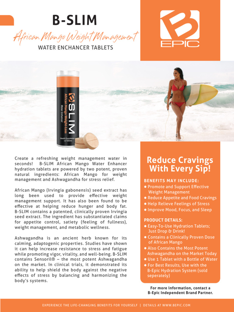 B-Slim Tablets Product Details | PDF