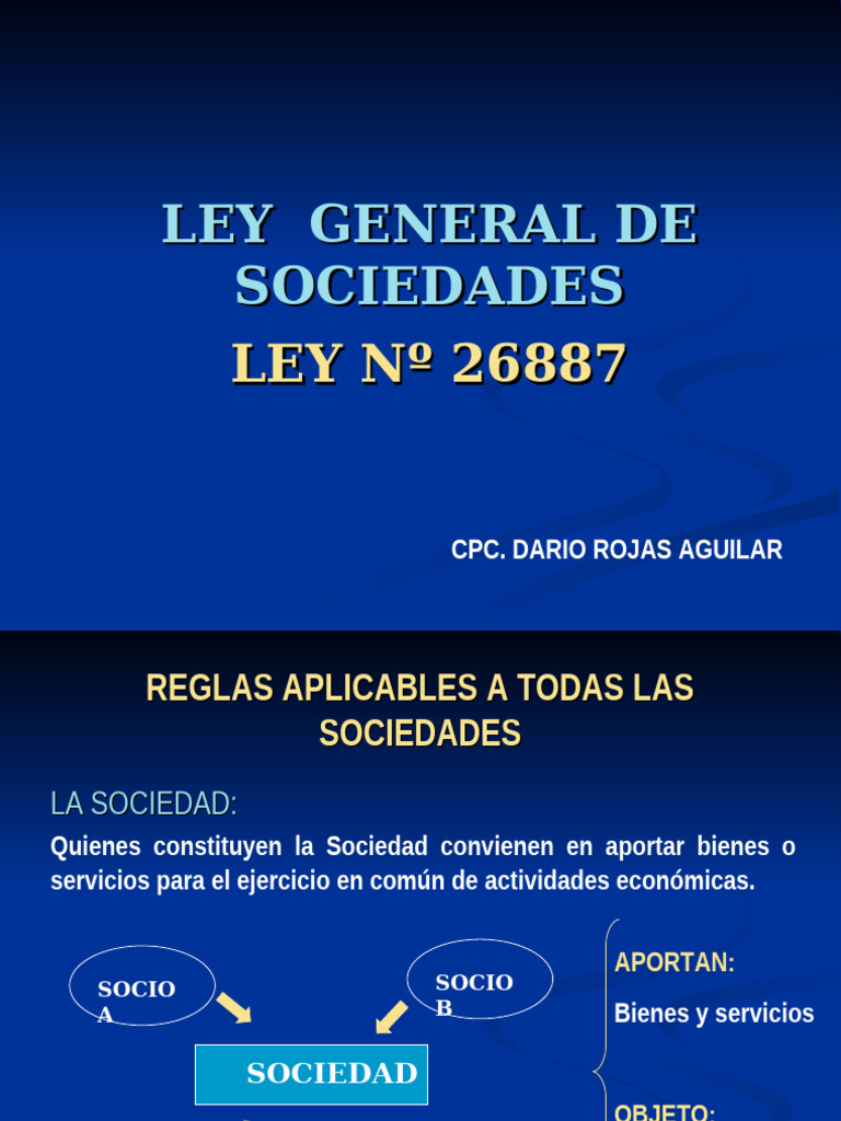 ley-general-de-sociedades | PDF