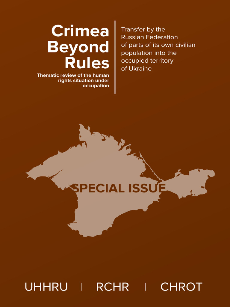 Transfer by The Russian Federation of Parts of Its Own Civilian ...