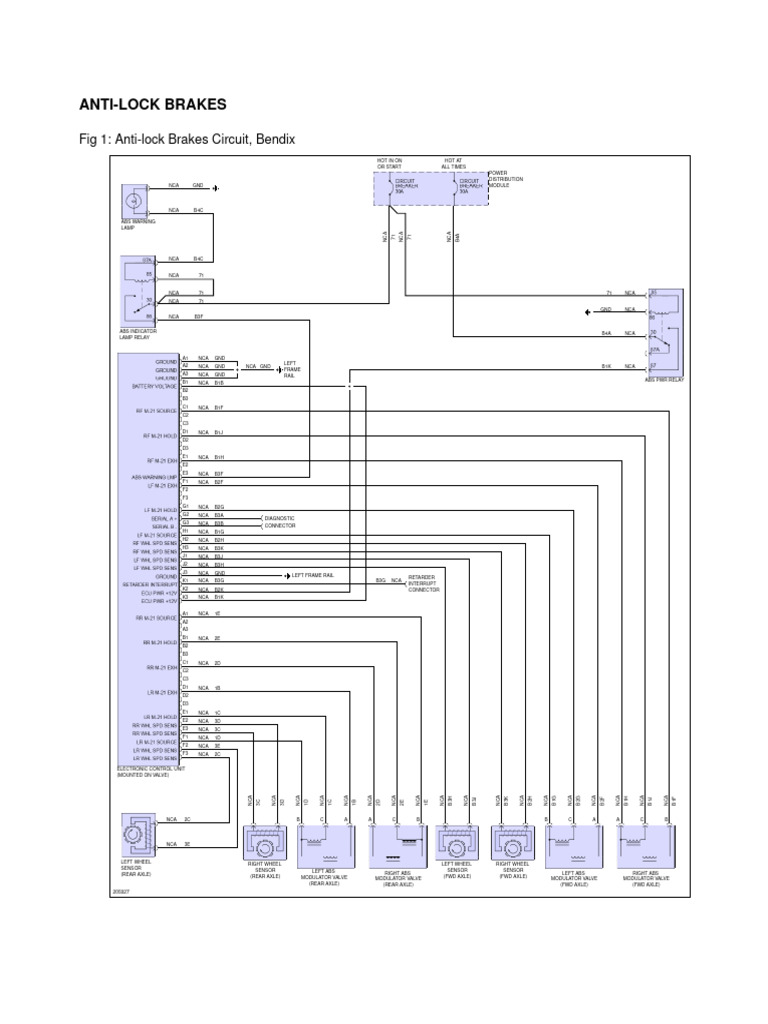 Fig 1: Anti-Lock Brakes Circuit, Bendix | PDF