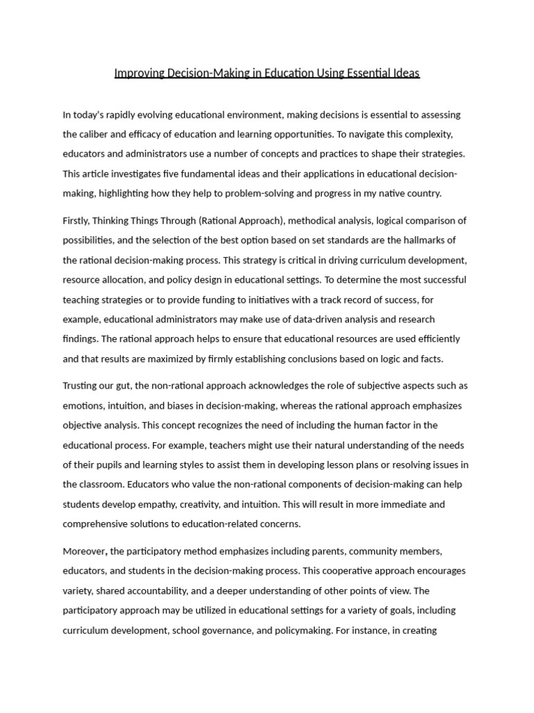 ED191 Assessment 1 | PDF