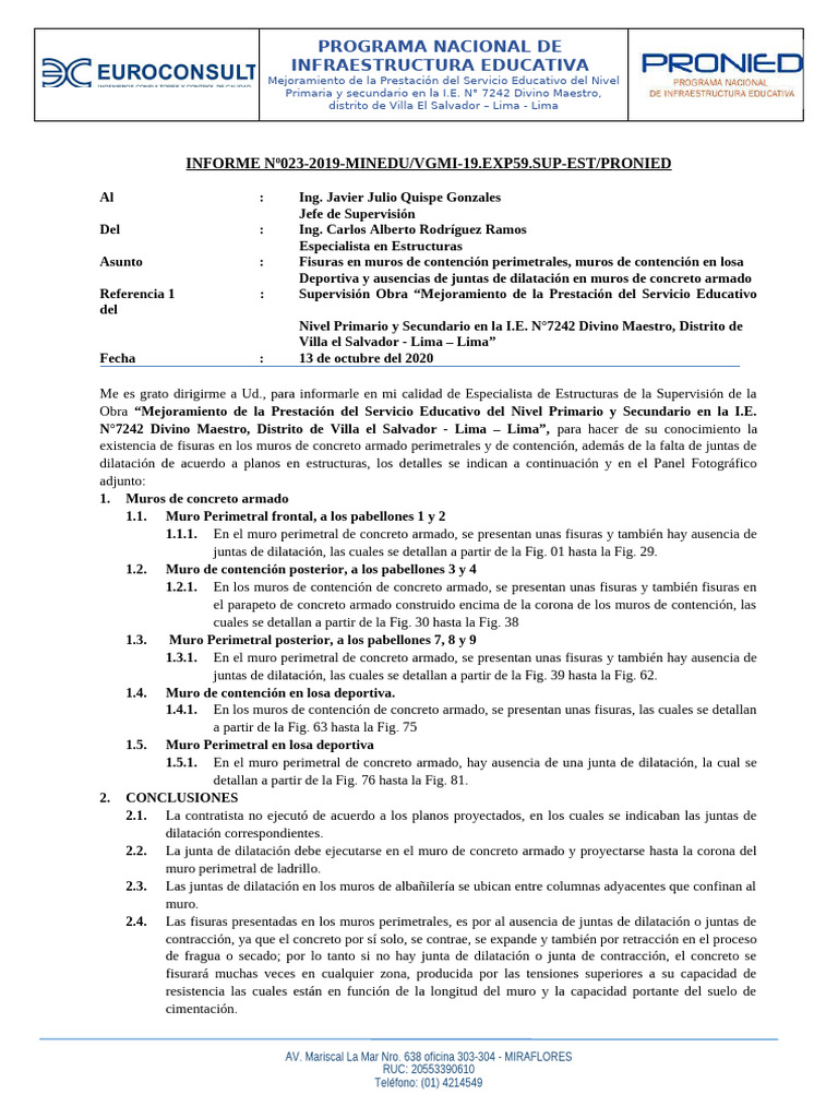 INFORME - 23 - CRR - DIVINO - MAESTRO - EST - V2 - V3 (Recuperado Automáticamente) | PDF