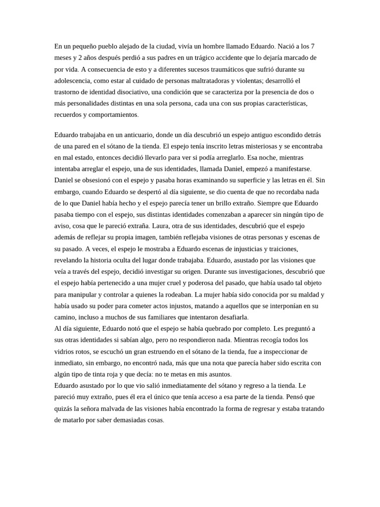 Cuento de Terror 2 | PDF