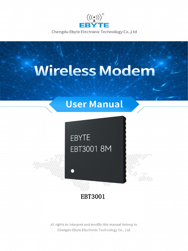 EBT3001 UserManual EN V1.0 | PDF