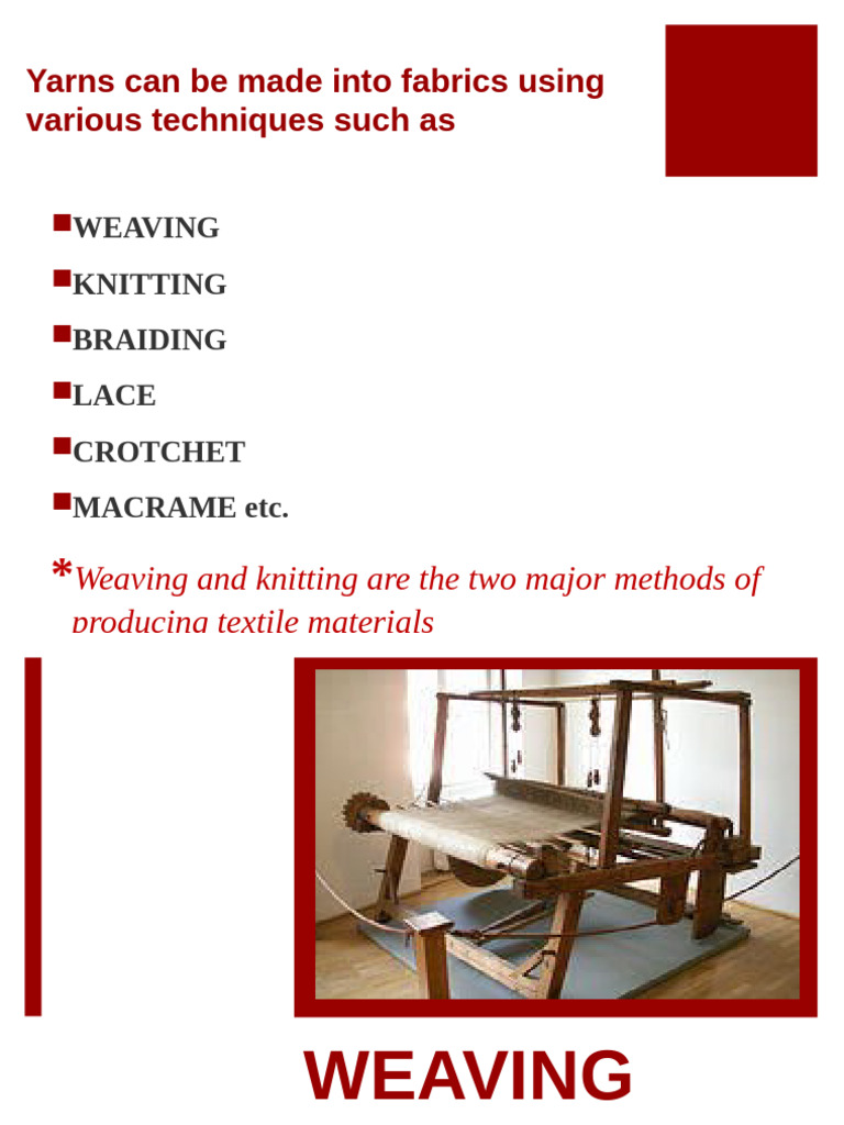 Weaving | PDF