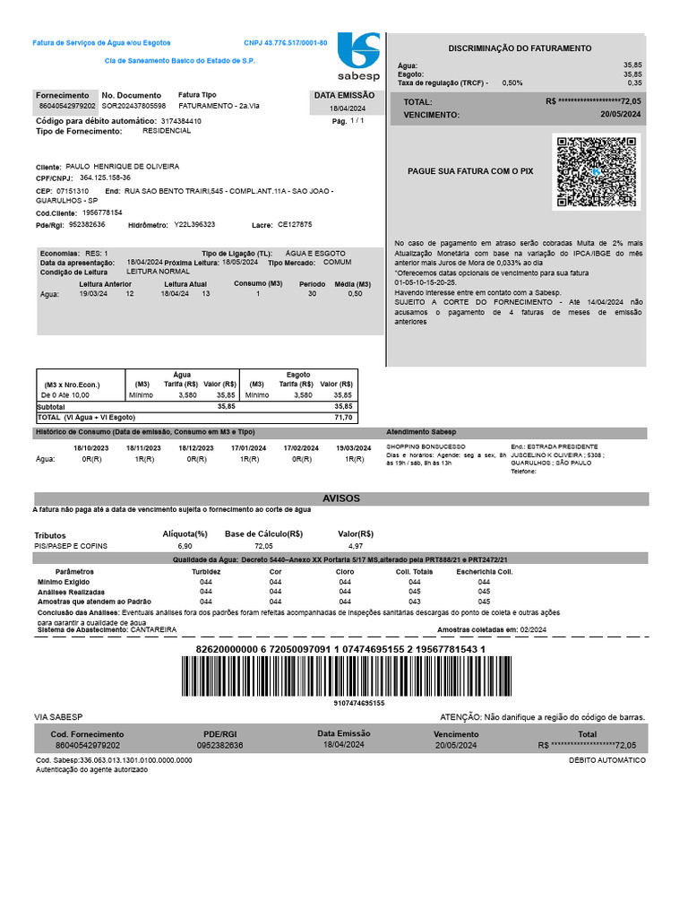 Fatura 9107474695155 | PDF