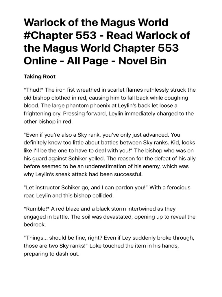 Warlock of The Magus World #Chapter 553 - Read Warlock of The Magus ...