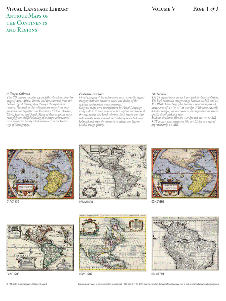 Antique Maps of The World Vol. 5 | PDF | Cartography | Map