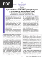 PSQI Scale | PDF