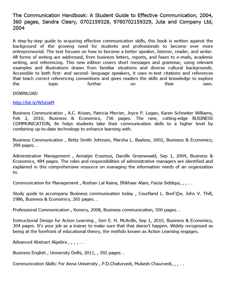 the-communication-handbook-a-student-guide-to-effective-communication | PDF