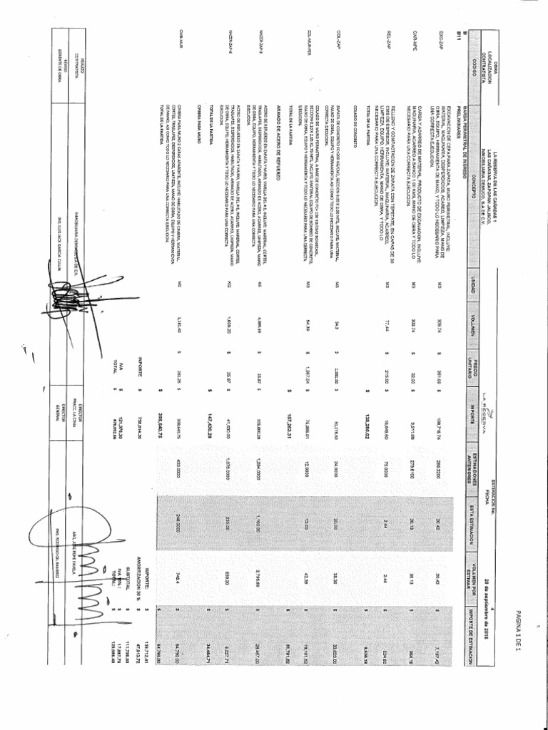 Estimacion # 4 Barda Perimetral | PDF