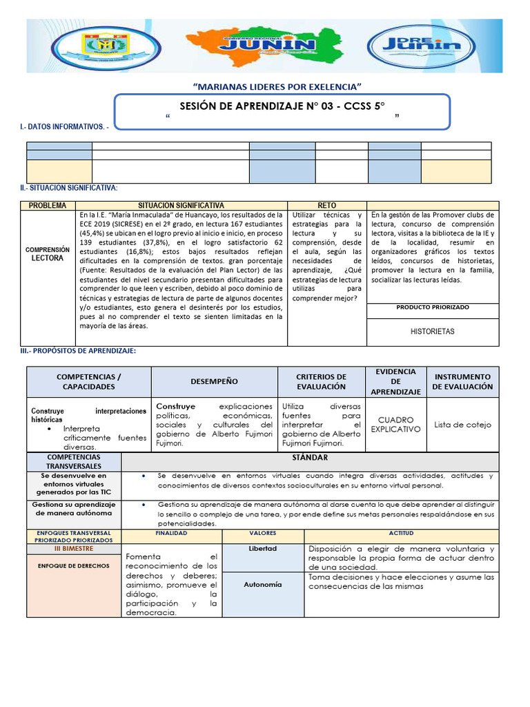 Ficha #03° CC - SS 5° Iii Bim | PDF