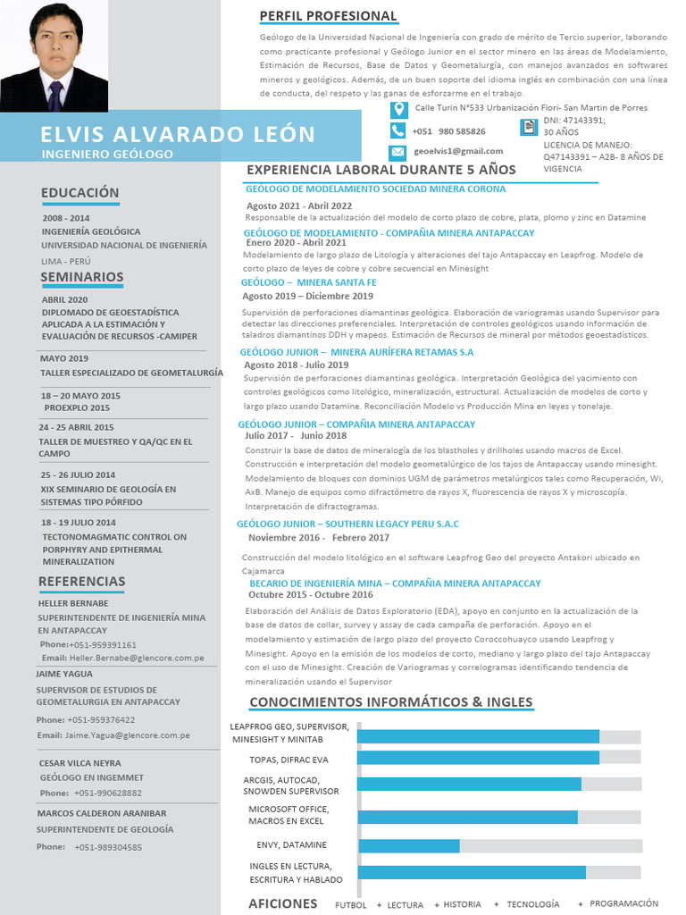 CV - Elvis Alvarado - Mod | PDF