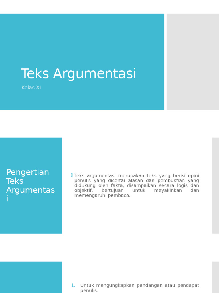Teks Argumentasi (Autosaved) | PDF