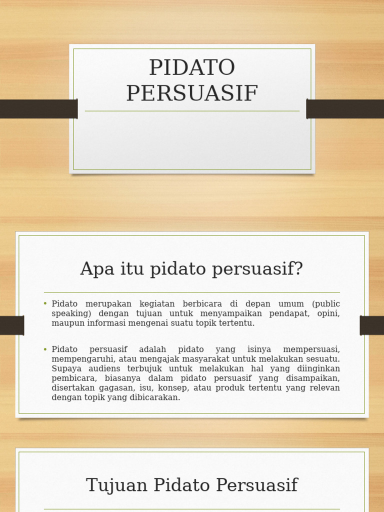 Pidato Persuasif | PDF