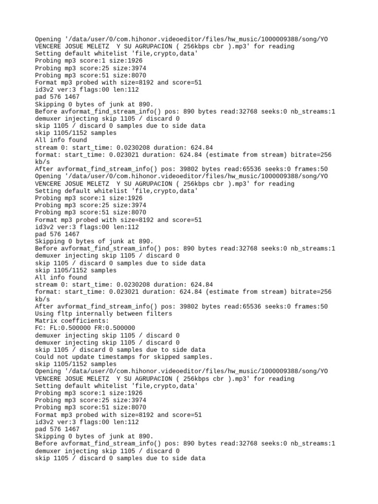 Av Log | PDF