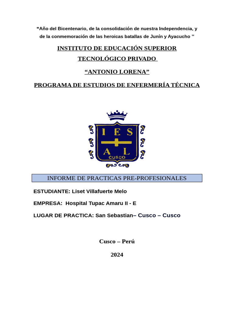 Informe Segundo Modulo Liset FINAL 2 | PDF