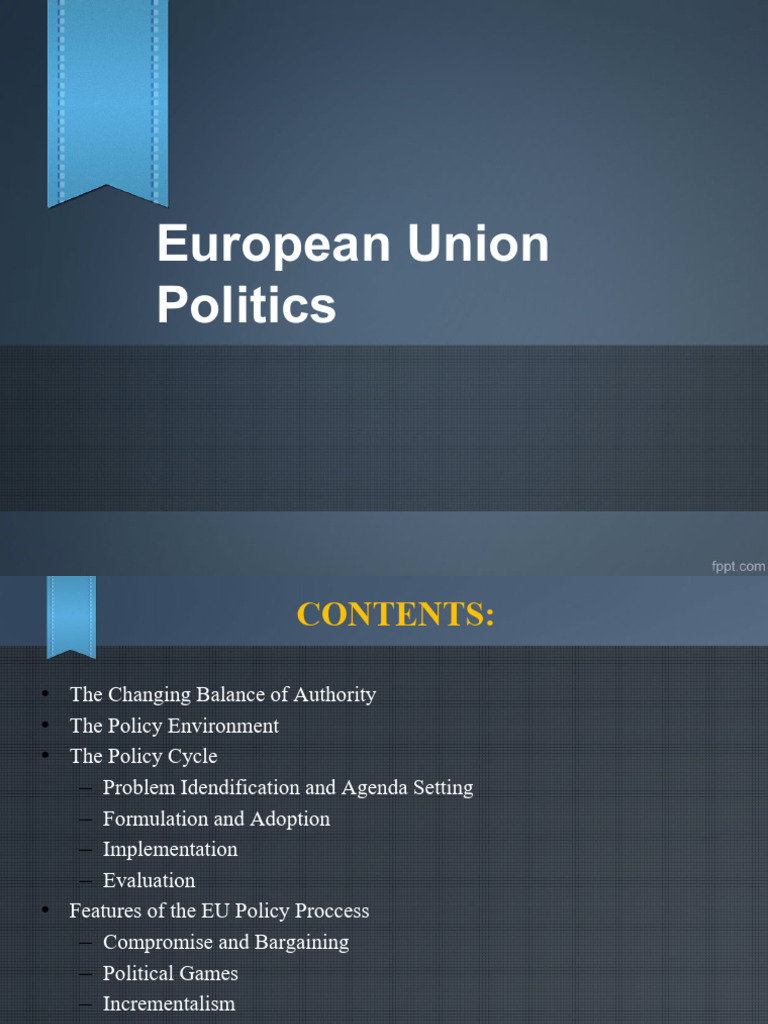 The EU Policy Process | PDF