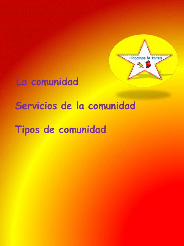 Actividades La comunidad | PDF