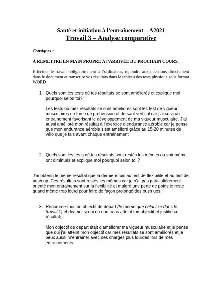 Travail - 3 - Analyse - Comparative Moreau Simon | PDF