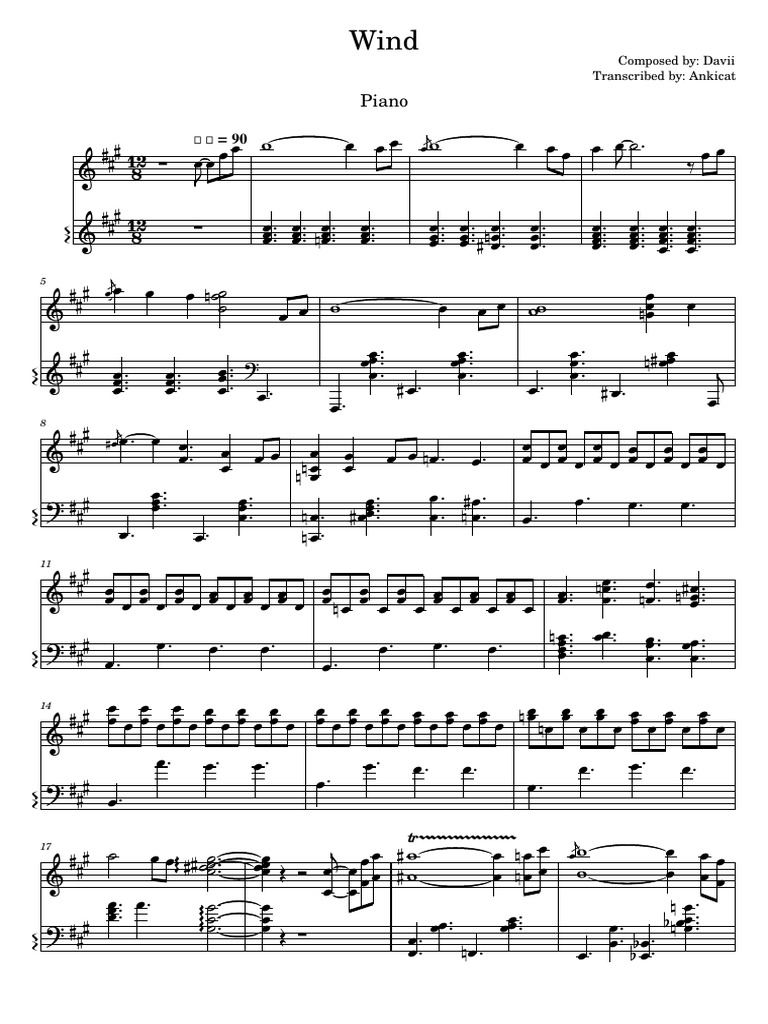 Heize Wind Piano | PDF