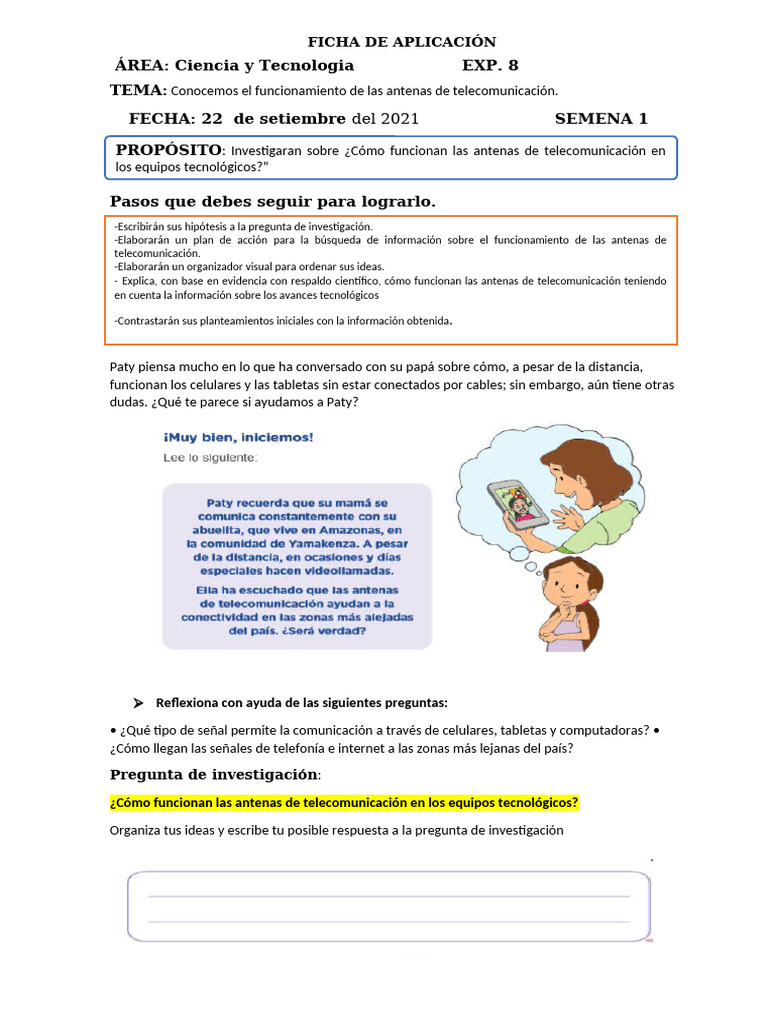 Ficha de Ciencia y Tec. | PDF