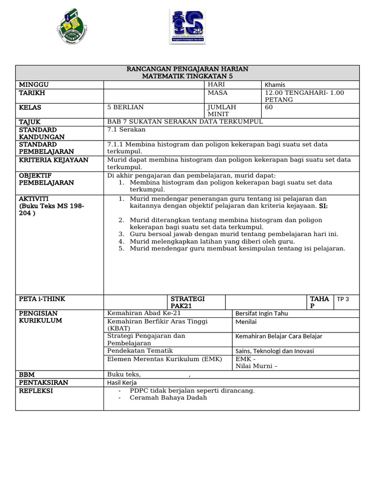 RPH Math 24 Minggu 22 Khamis 5 Berlian | PDF