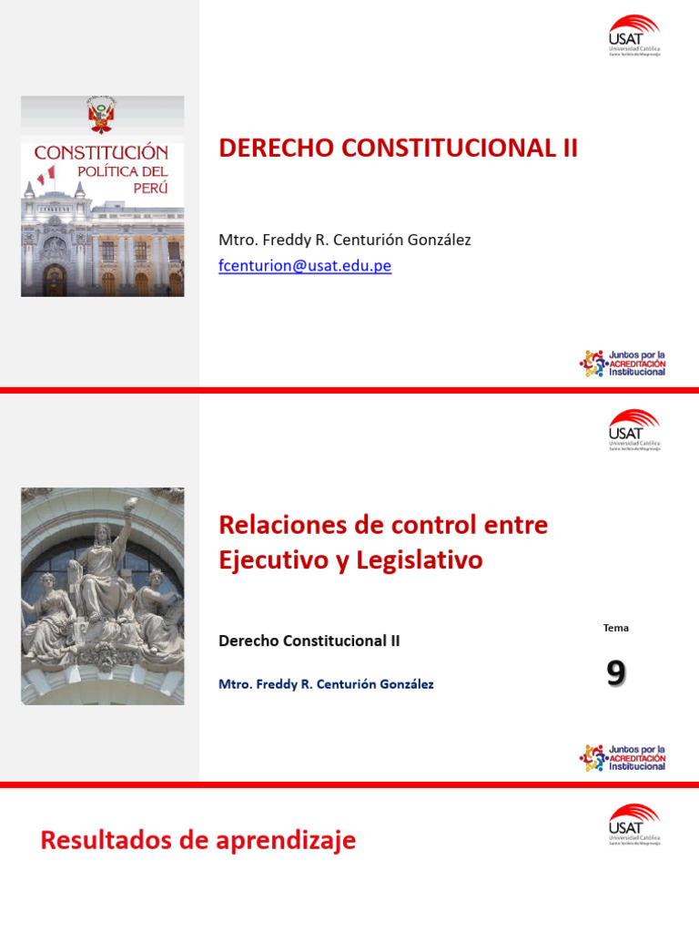 Relaciones de Control Entre Ejecutivo y Legislativo | PDF