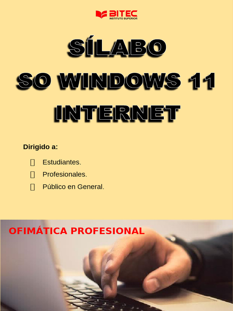 Sílabo SO Windows 11 - OFIMATICA | PDF