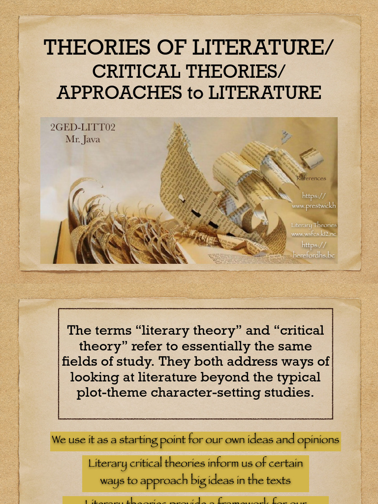 Literary Criticism Approaches Guide | PDF | Marxism | Bourgeoisie