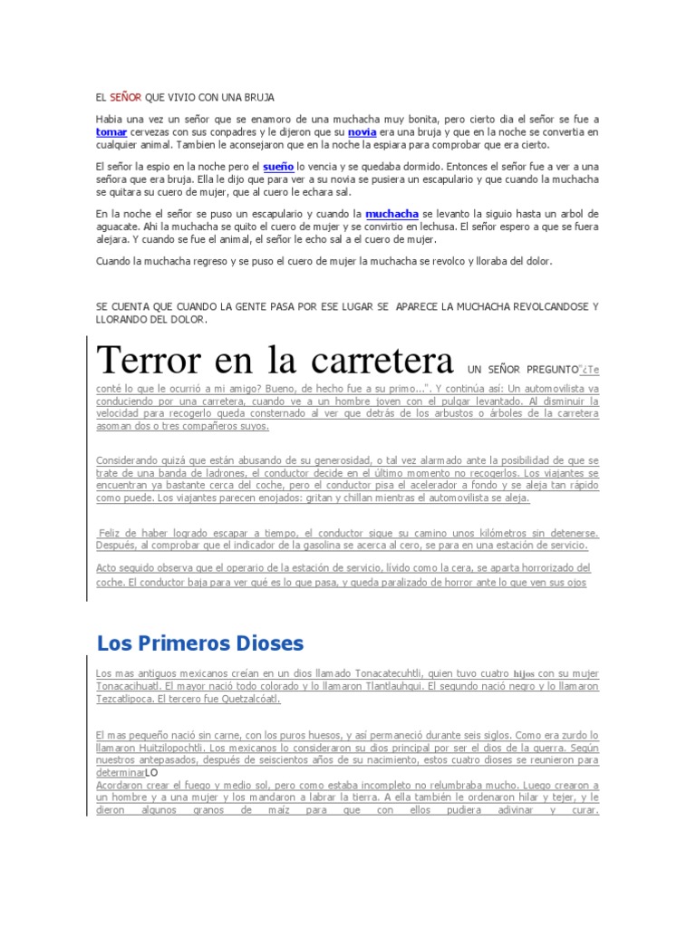 El Señor Que Vivio Con Una Bruja | PDF | Mesoamérica | Dom