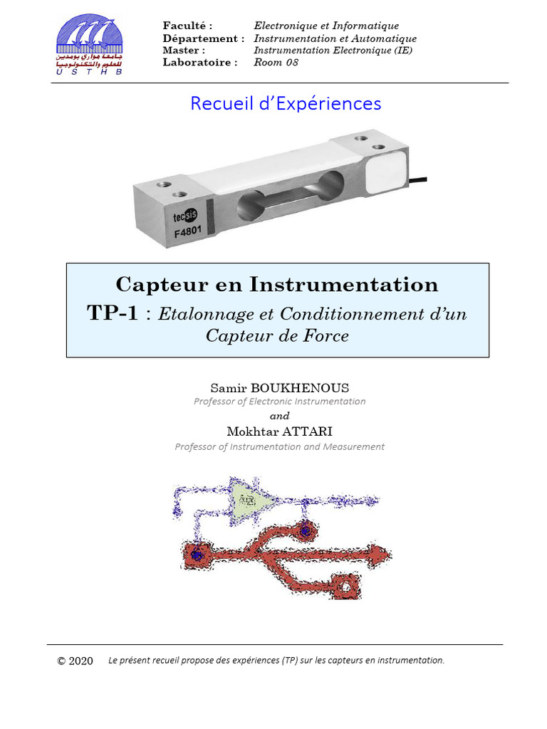 TP1 - Capteur Force 2020 2021 | PDF