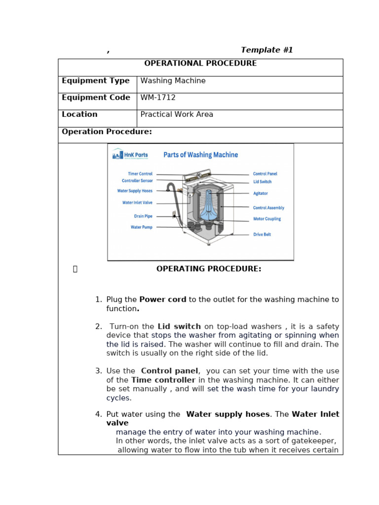 OPERATIONAL PROCEDURE-final | PDF