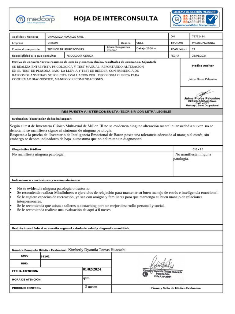 Informe Raul G | PDF