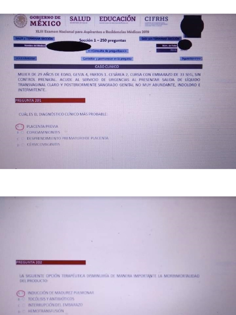 Examen ENARM 2019 Parte 2 | PDF