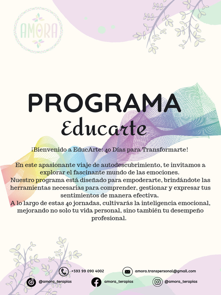 Programa Emocionarte Presentación | PDF